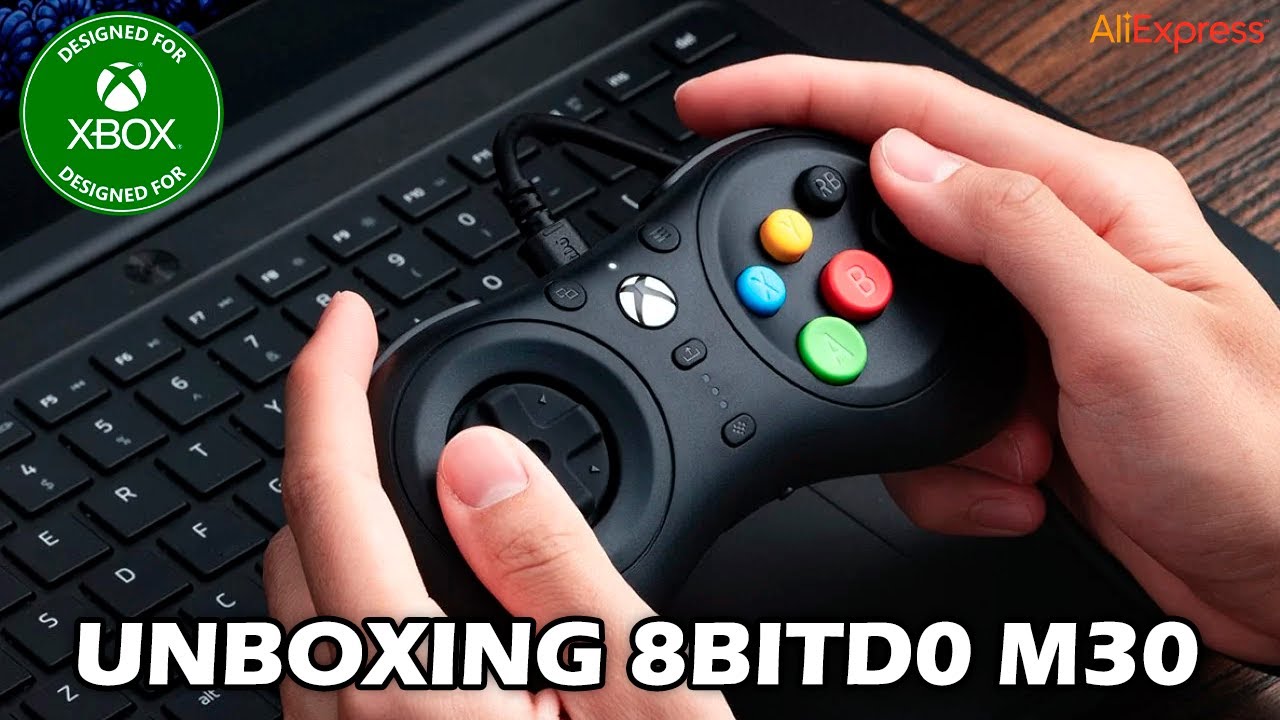 PARA JOGOS DE LUTA XBOX/PC! - 8bitDo M30 Wired Controller - YouTube