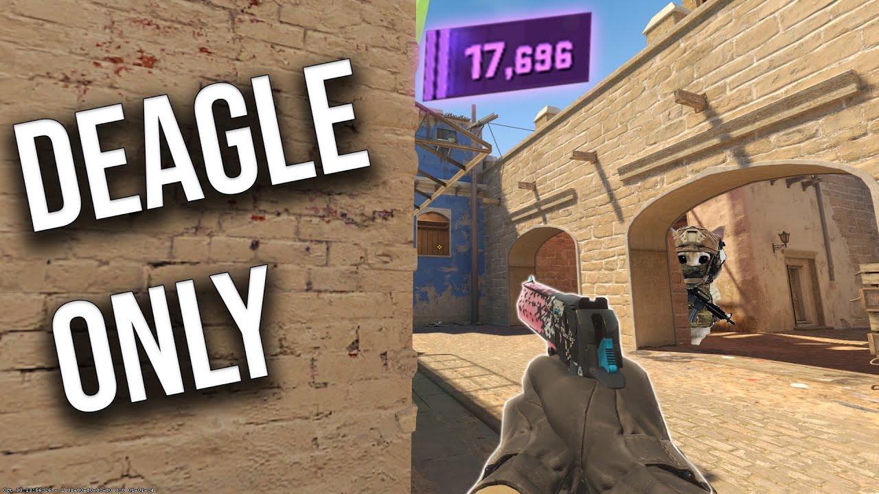 DEAGLE ONLY IN CS2 PREMIER 18k RATING - YouTube
