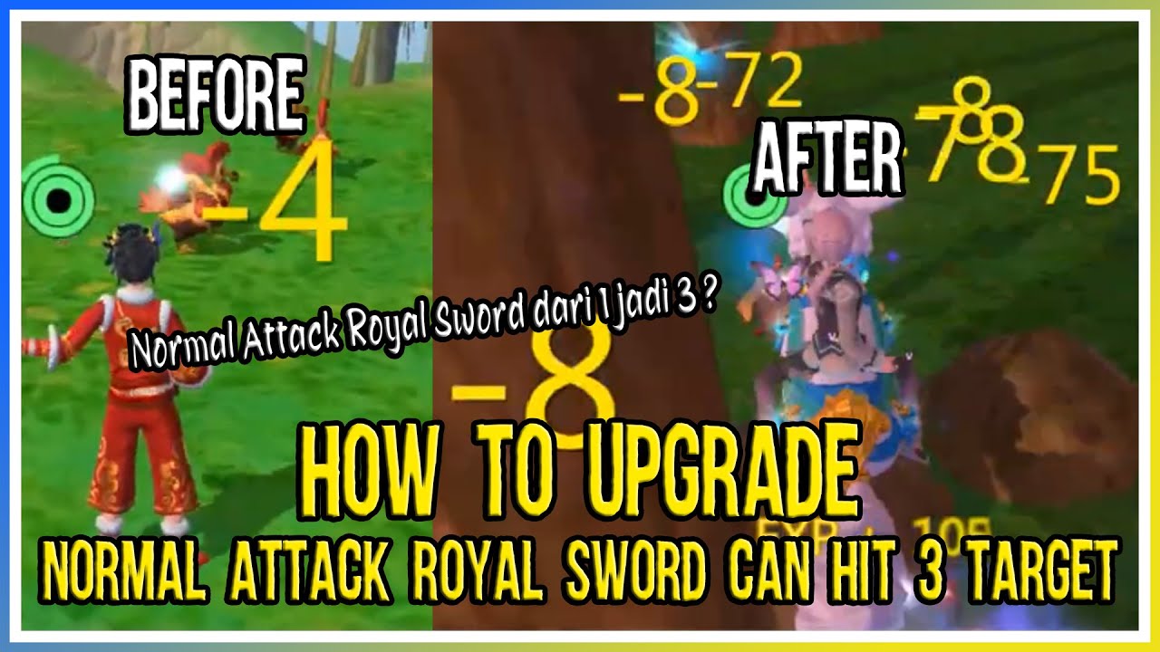 How to Upgrade Normal Attack Royal Sword can HIT 3 TARGET ! | Utopia ...