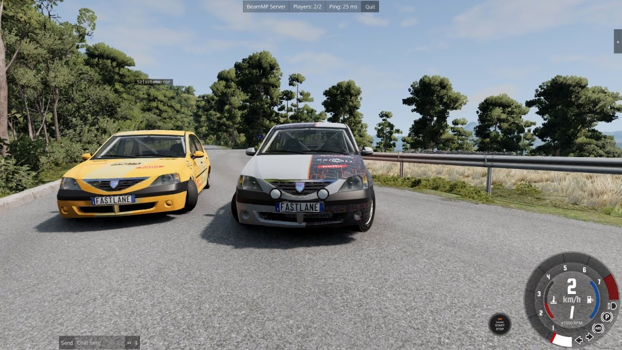 BeamNG drive Tuning Dacia Logan fogócska - YouTube