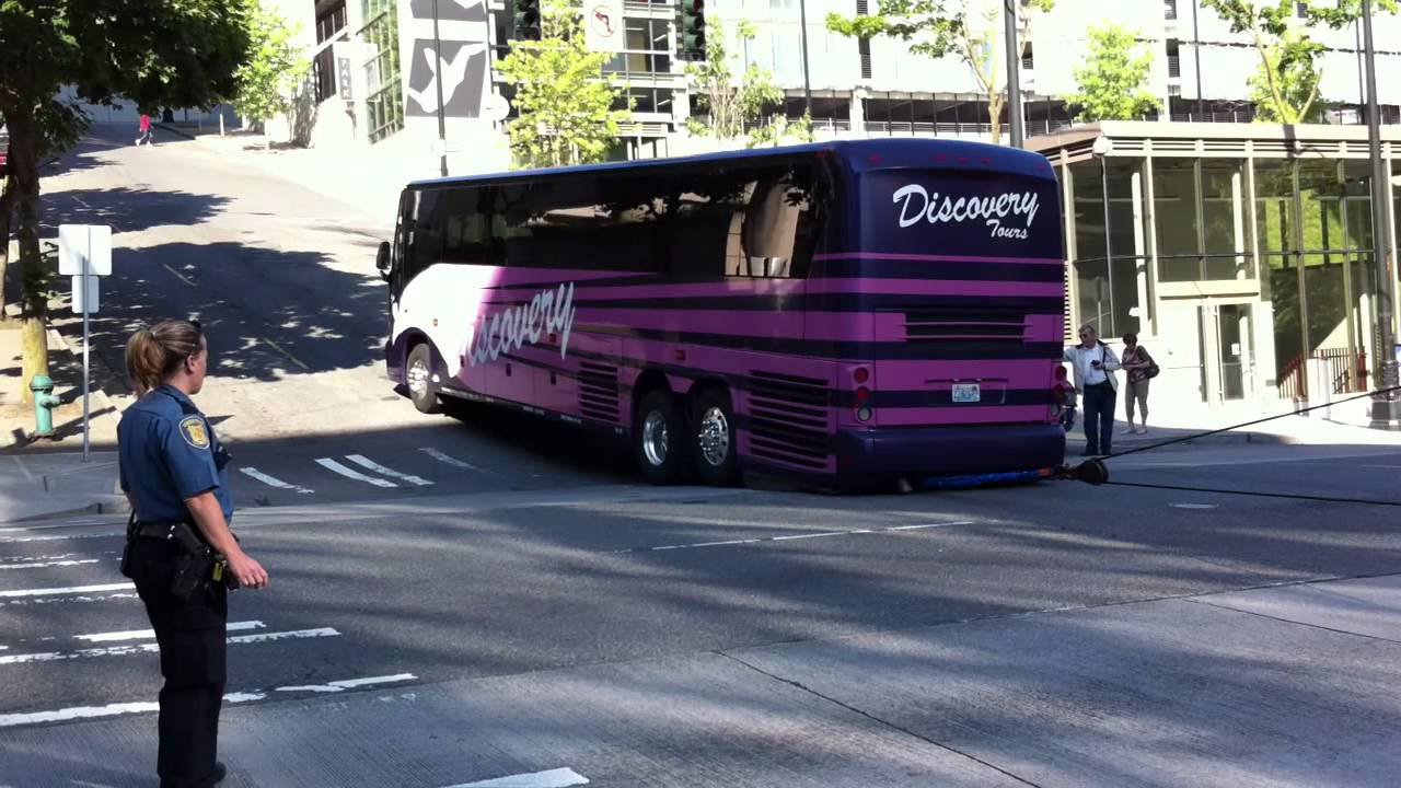 Bus Stuck on Hill - YouTube