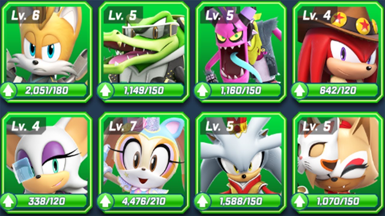 Sonic Forces Play with 8 Different Characters | Start with Tails Nine ...