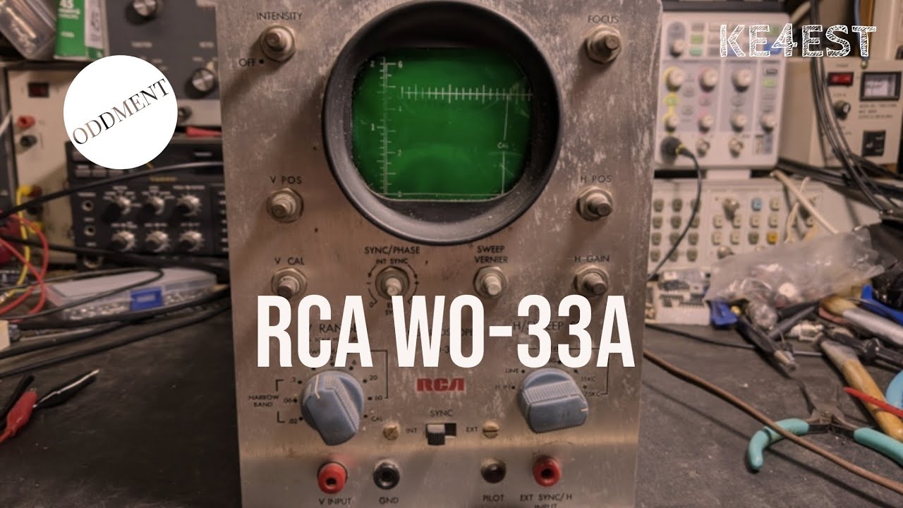 RCA WO-33A Oscilloscope Power Supply Re-Cap Part_1 -- B&P 1 - YouTube
