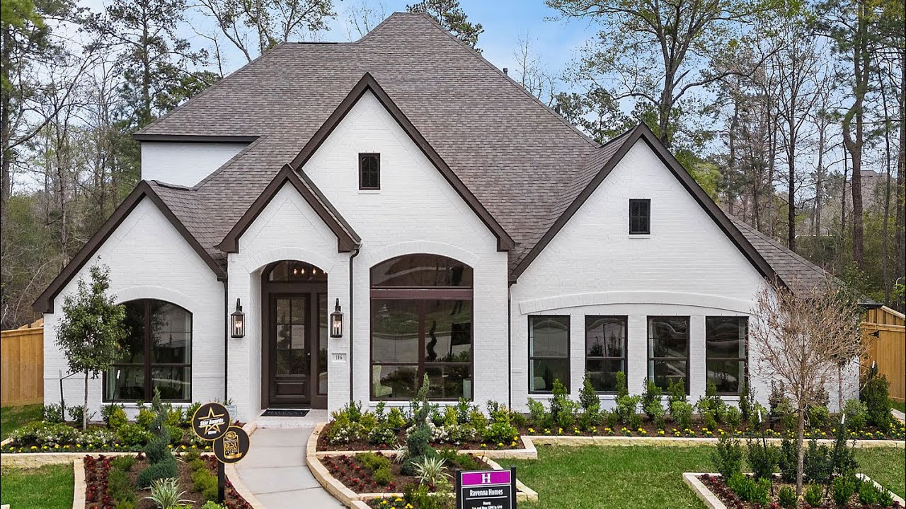 TOUR INSIDE A LUXURY TEXAS STYLE MODEL HOUSE NORTH OF HOUSTON TEXAS ...