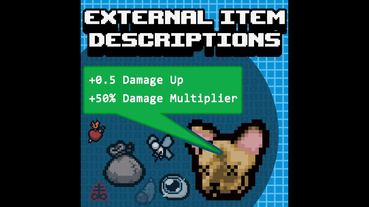 External Item Descriptions - ModsRepentance - Link in Description - YouTube