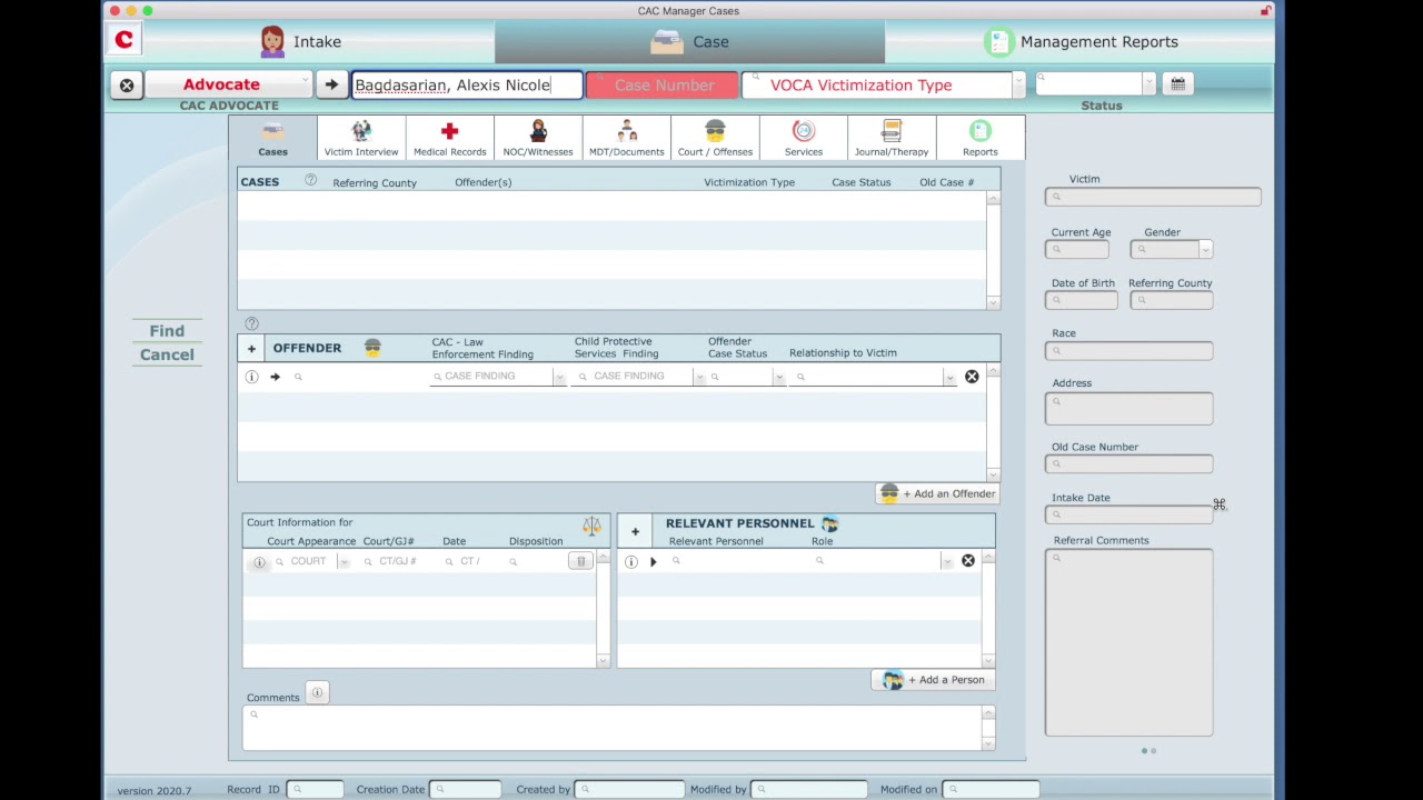 CAC Manager Find Case from Index - YouTube