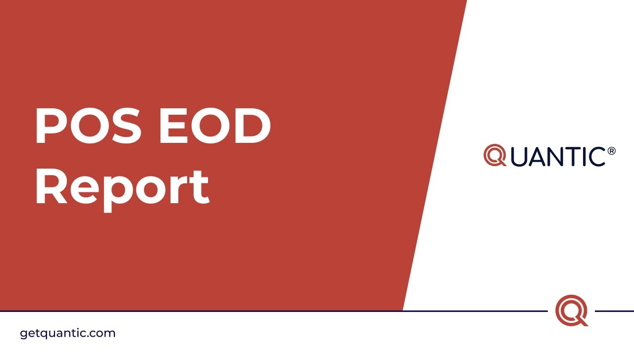 Quantic POS - EOD Report - YouTube
