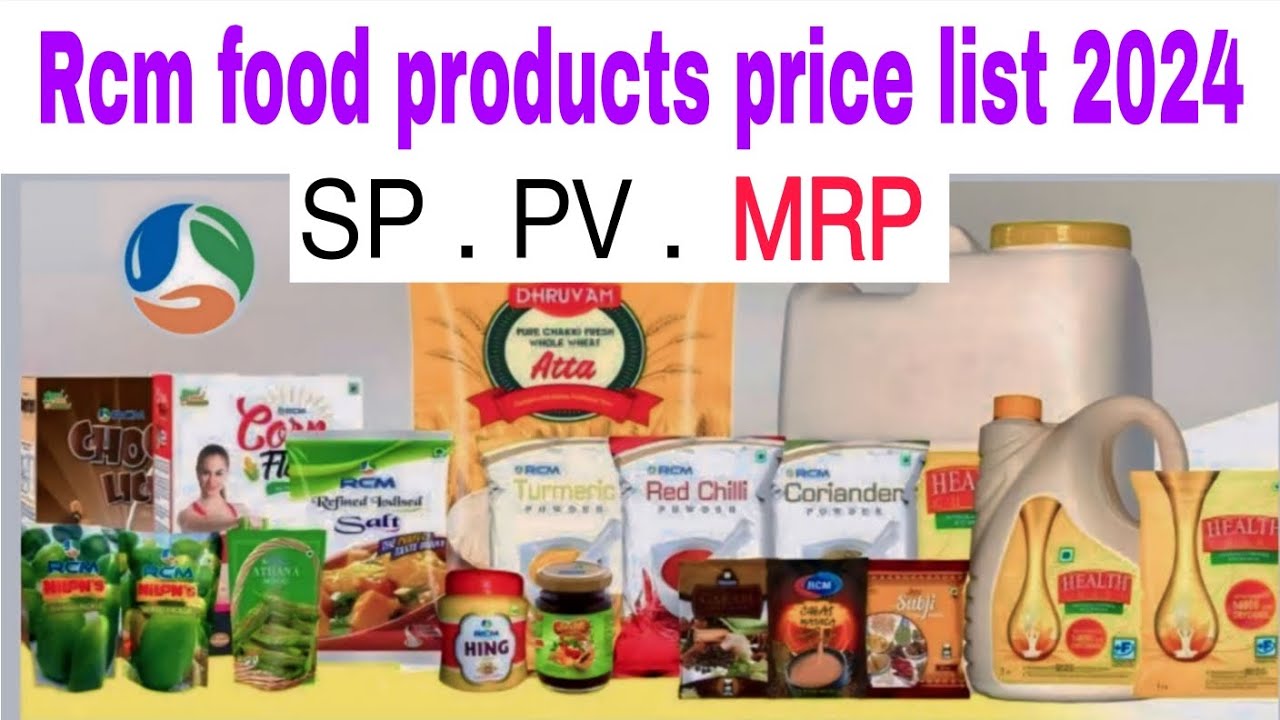 Rcm pood products price list 2024 | Rcm foods & grocery product price ...
