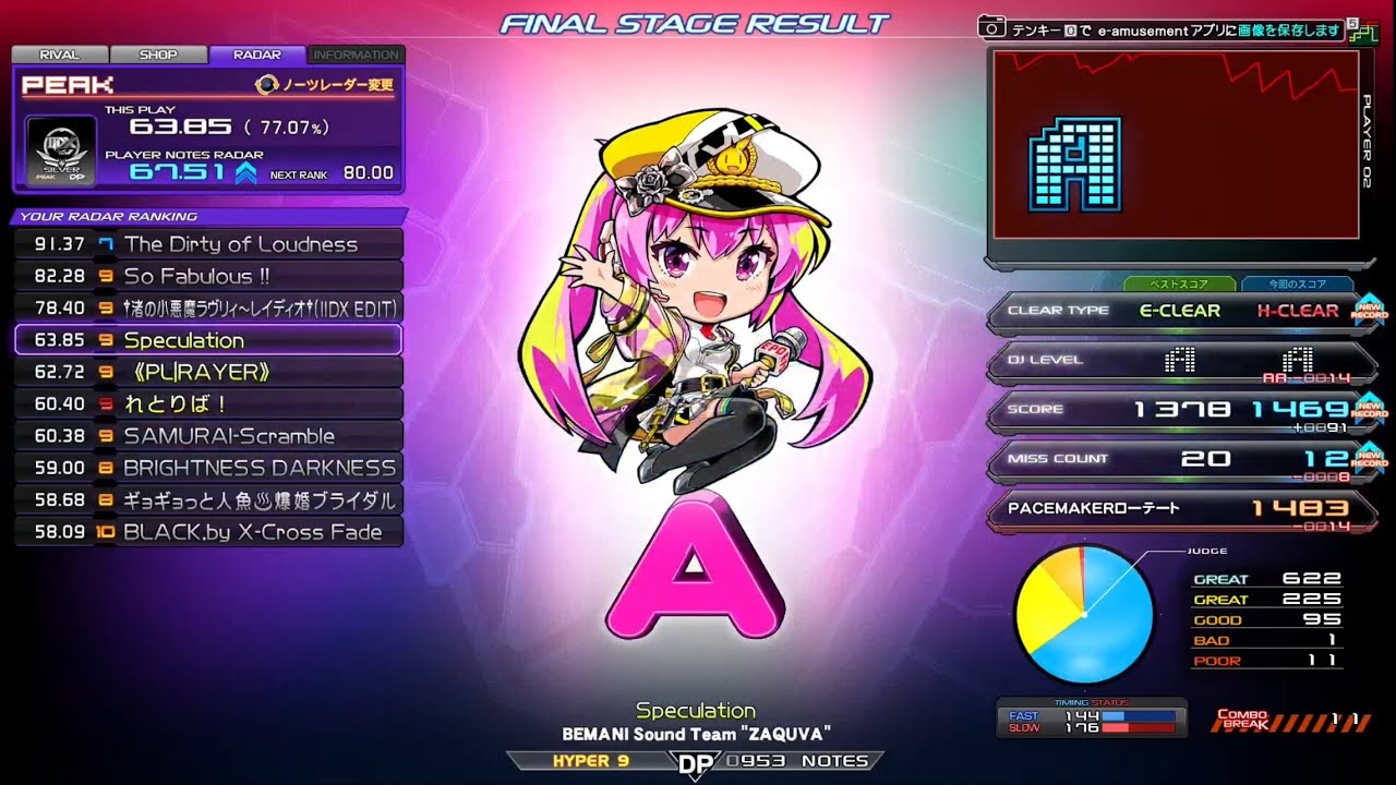 【DP六段プレイヤー】beatmania IIDX 31 EPOLIS ☆9 Speculation DPH（SPH） HC - YouTube
