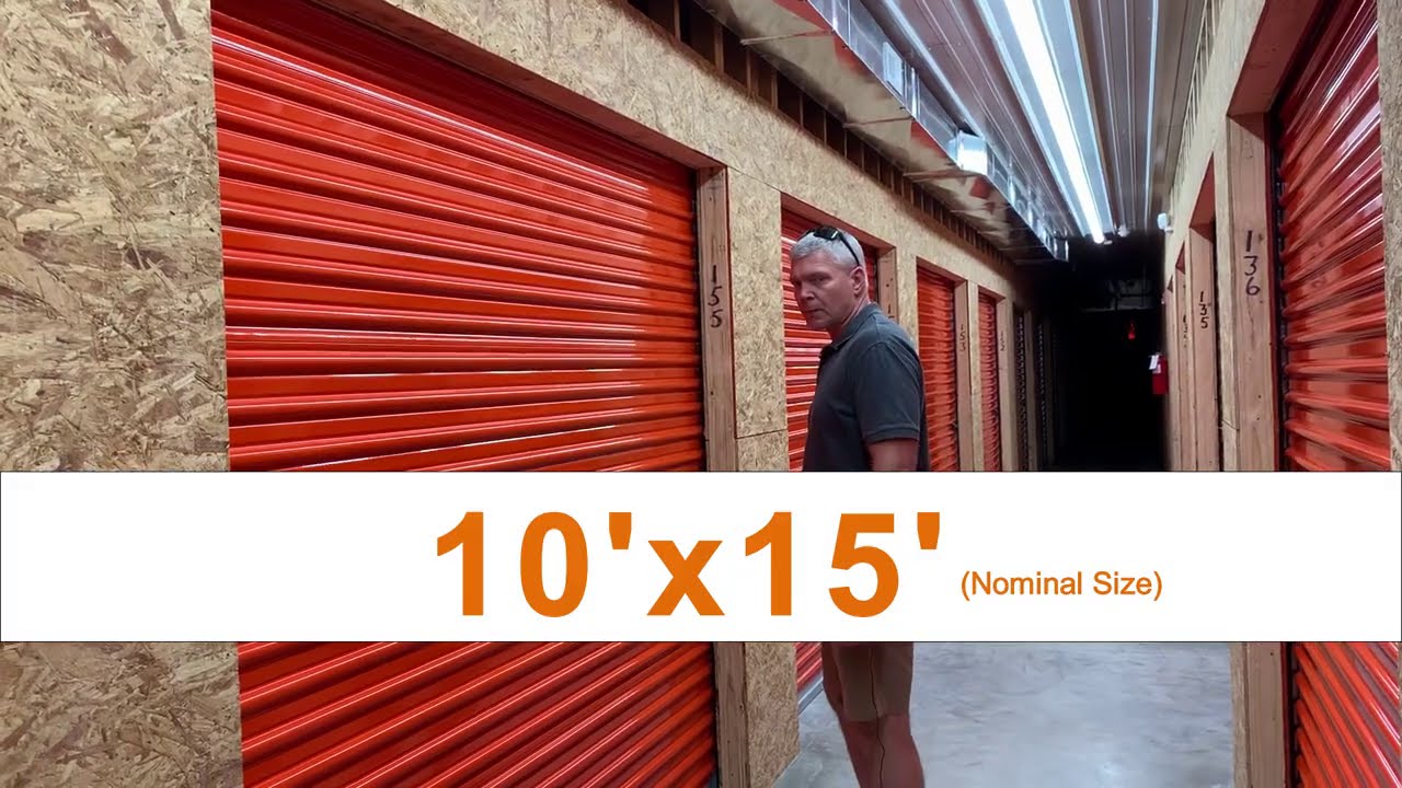 10 x 15 storage unit - YouTube