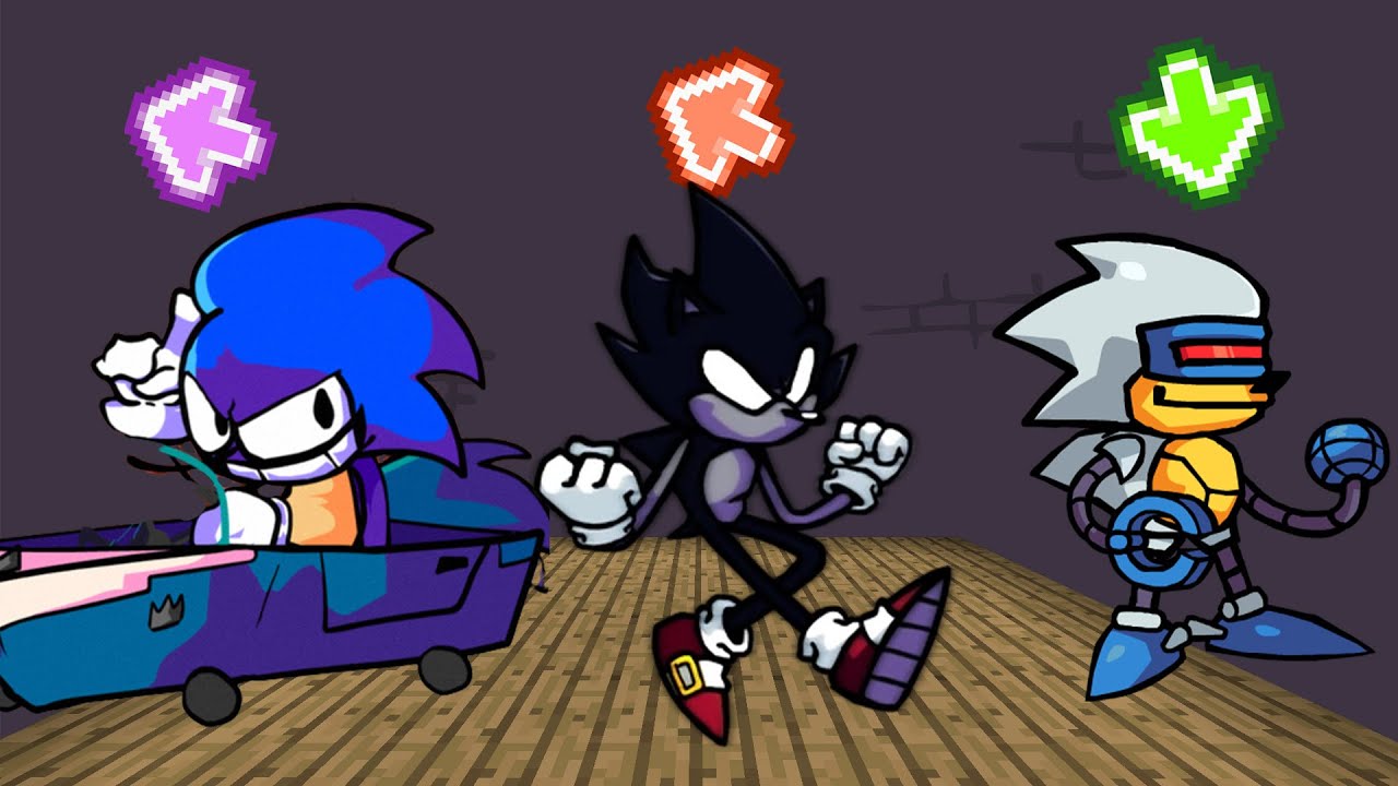 FNF Character Test | Gameplay vs SoniCarro Sped vs Dark Sonic Worked Up ...