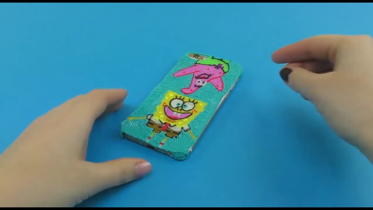 How to Draw Spongebob and Patrick Phone Case with 3D PEN Video- DRAW ...