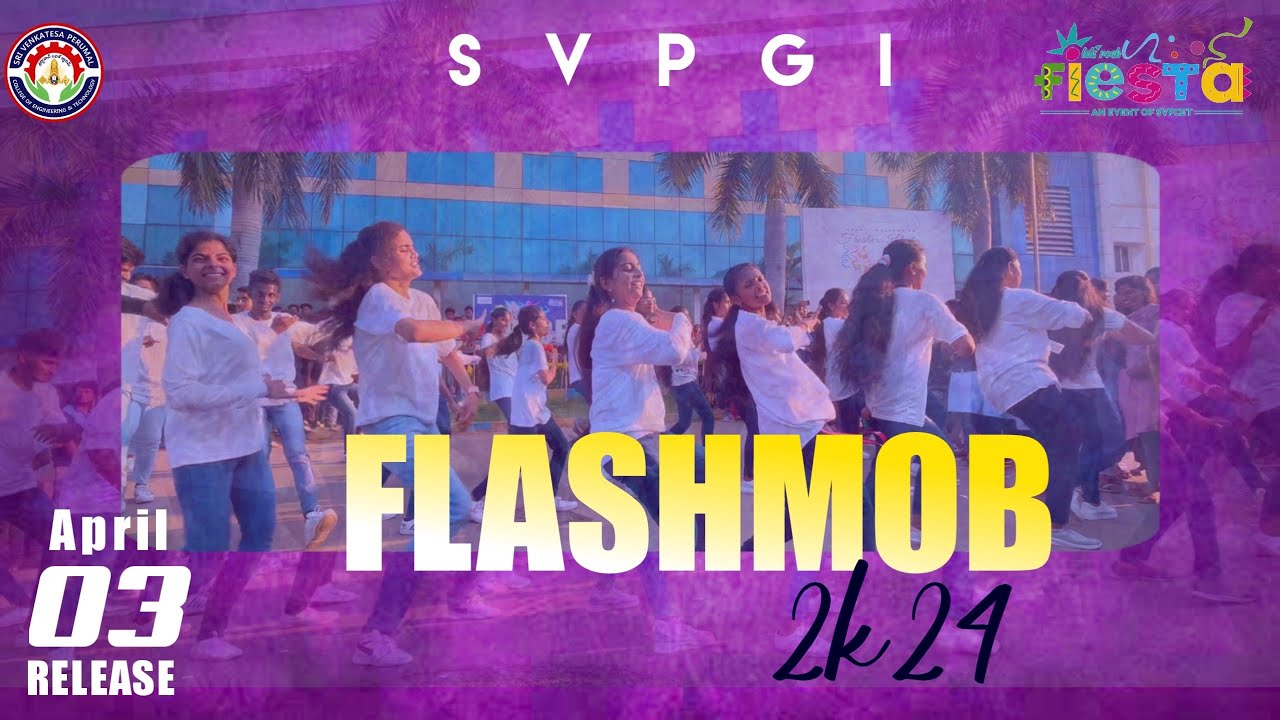 FLASHMOB 2K24 | FIESTA | SVPCET | PUTTUR | AUTONOMOUS | RB MEDIA | UDAY KIRAN.A - YouTube