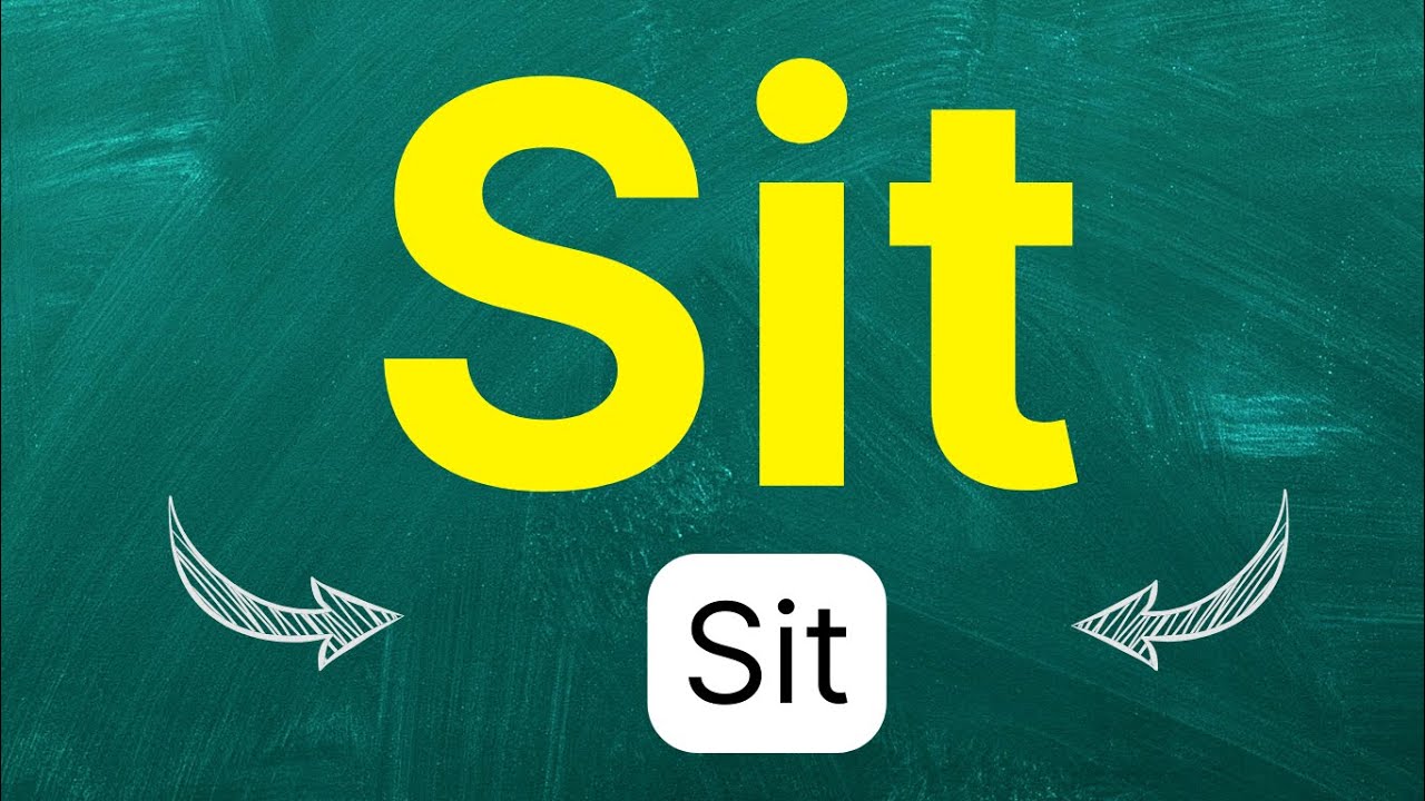 Cómo pronunciar: 'Sit' 'Sentarse' 'Estar sentado' 'Colocar' en inglés ...