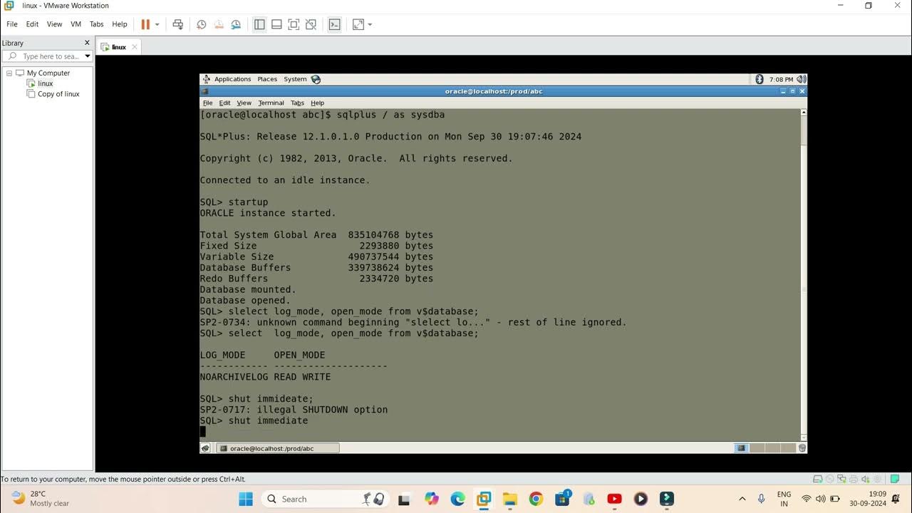 How to Connect Database In Archivelog Mode | Oracle DBA - YouTube
