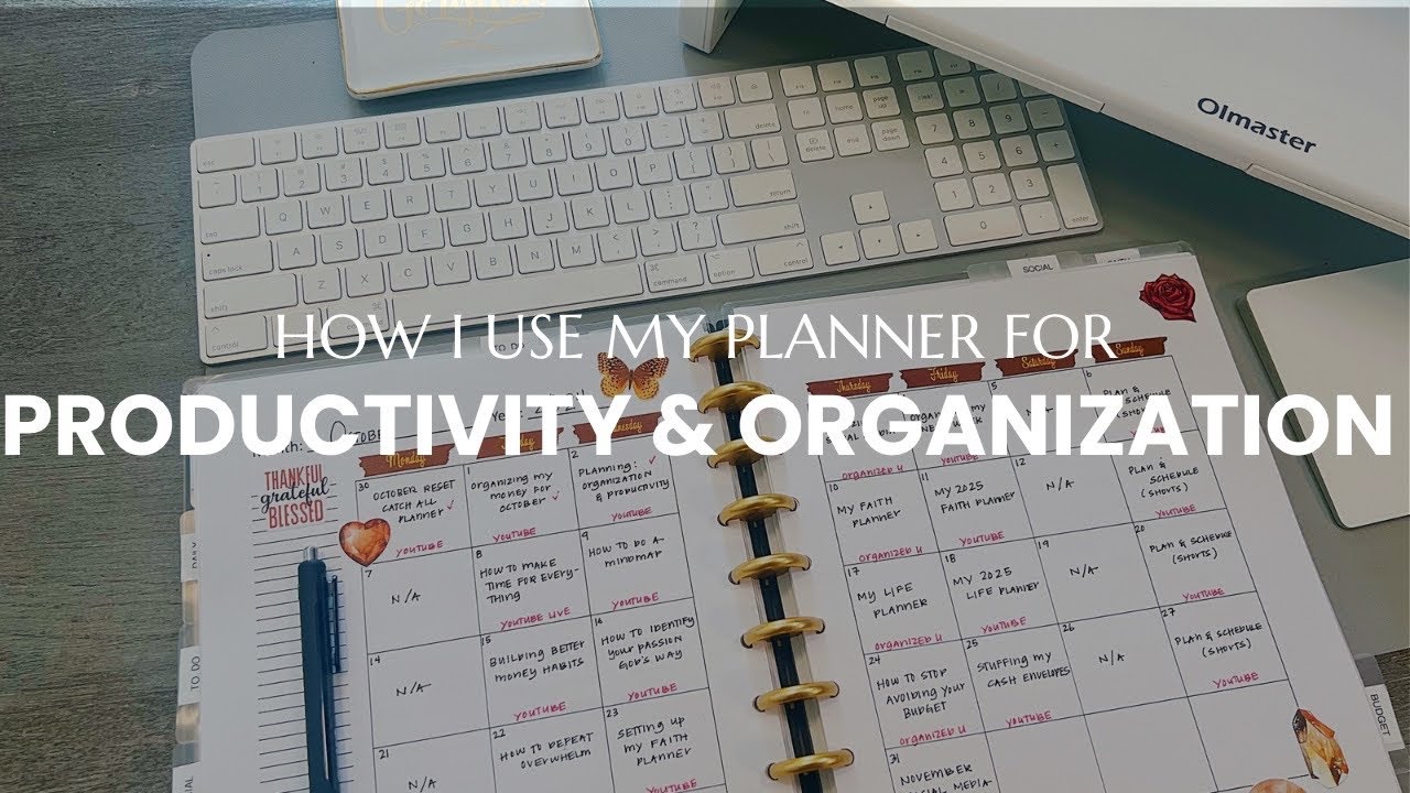 How I Use My Planner for Productivity and Organization #planwithme ...