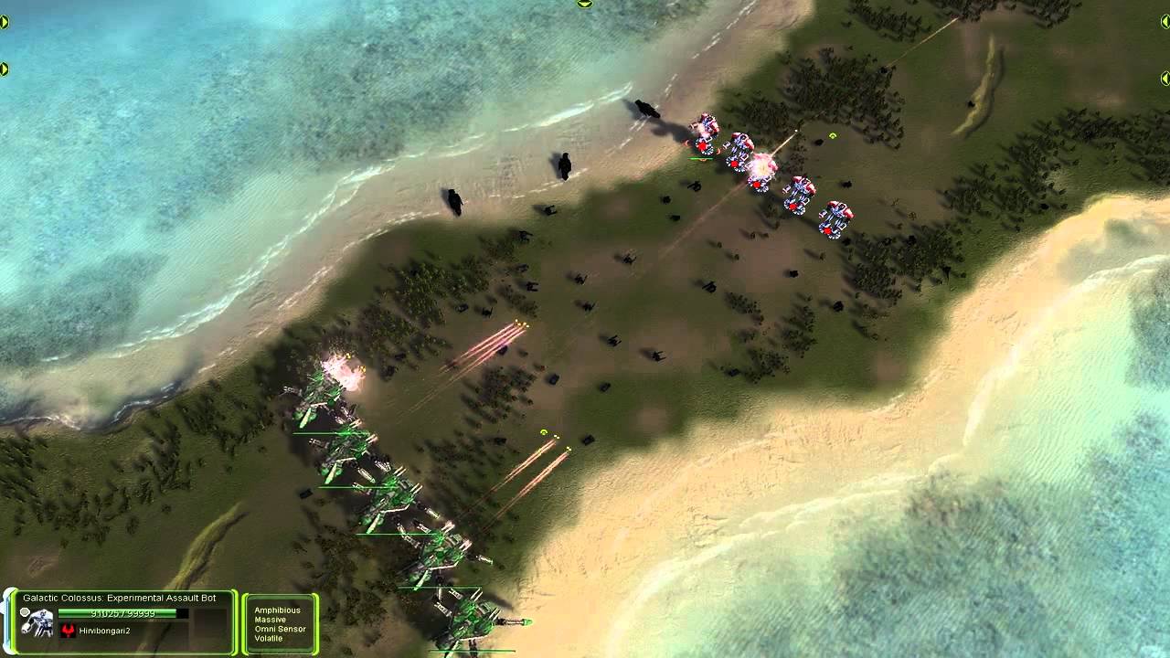 Supreme Commander Face off: Cybran Megalith vs. Galactic Colossus - YouTube