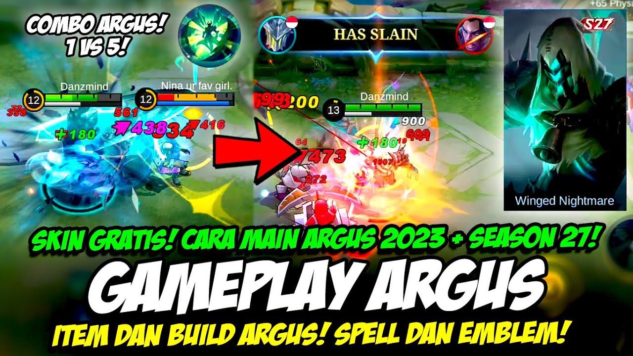 ARGUS SKIN GRATIS ITEM & BUILD ARGUS TERSAKIT CARA MAIN ARGUS 2023 ...