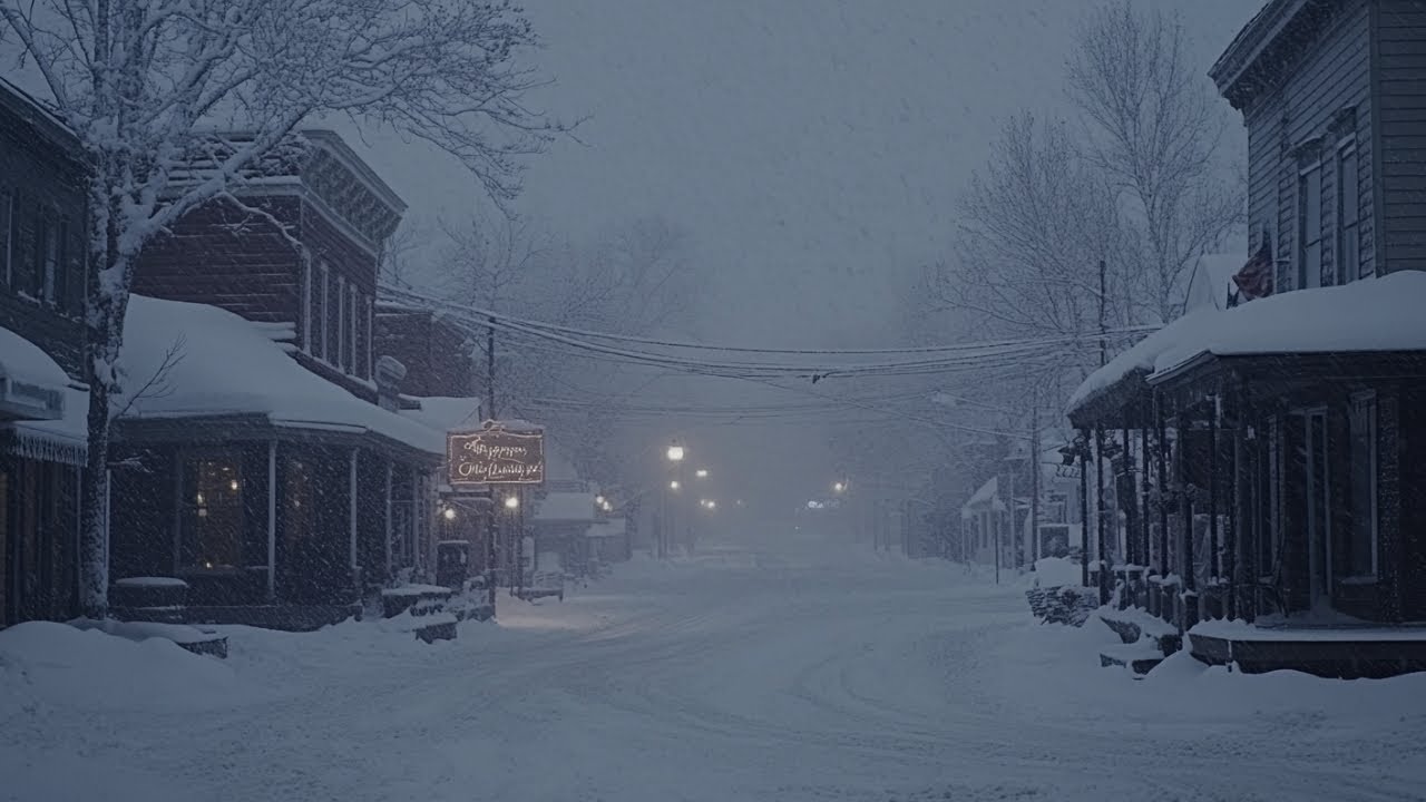 Freezing Blizzard Winter Storm | Icy Snowstorm & Strong Howling Wind ...