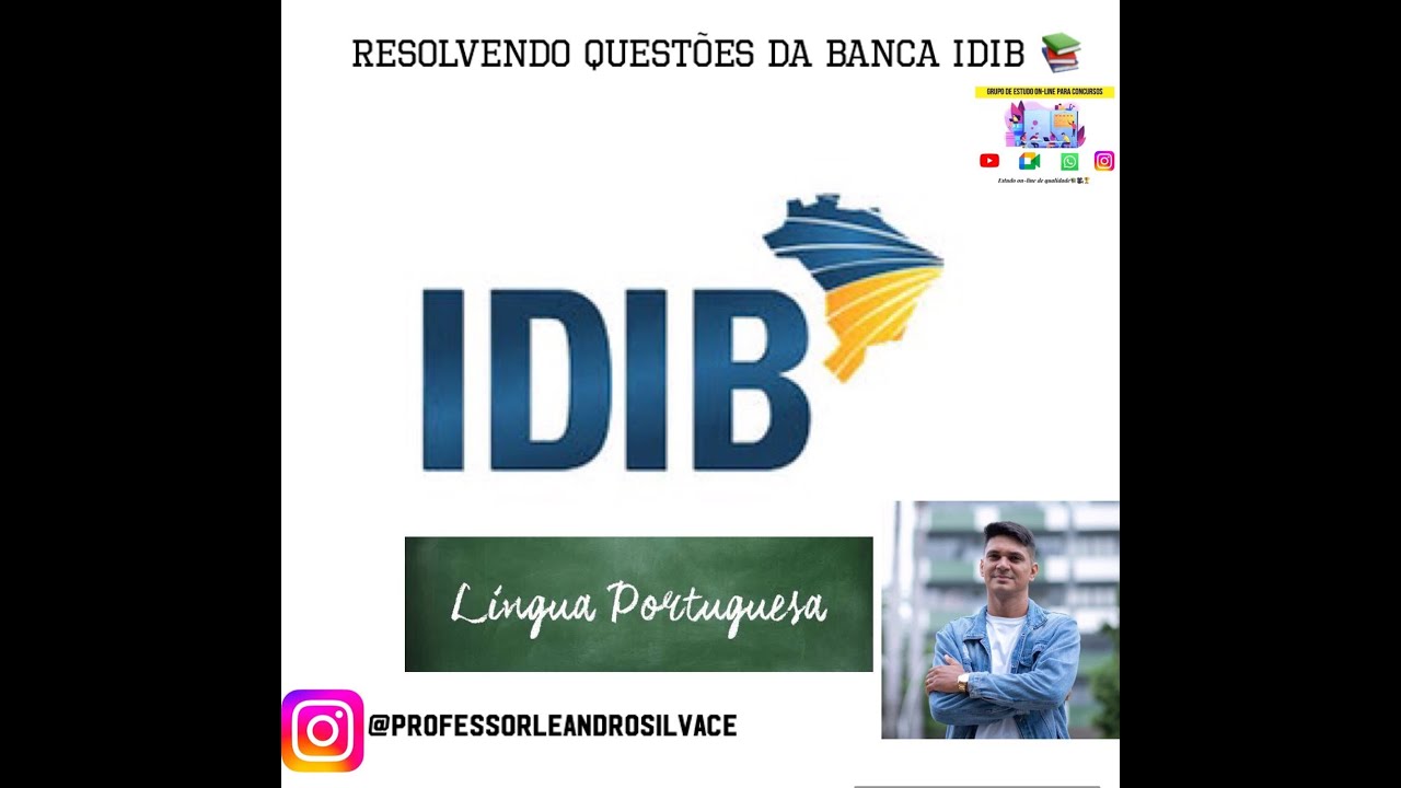 SIMULADO DE PORTUGUÊS - BANCA IDIB - AULA 03 📚 - YouTube