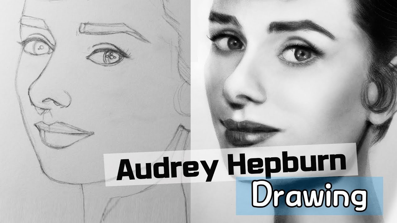 Drawing, shading and blending a face with graphite pencils - YouTube