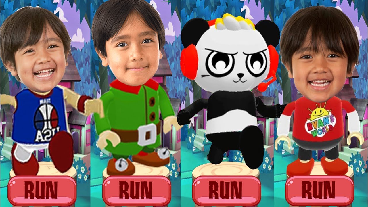 Tag with Elf Ryan vs Red T-shirt Ryan vs Team USA Ryan Run Gameplay ...