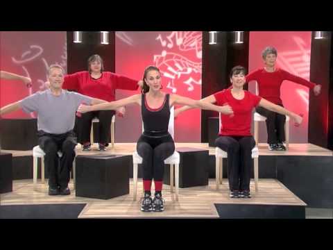 Seated Toning- Chair Triceps exercise - YouTube