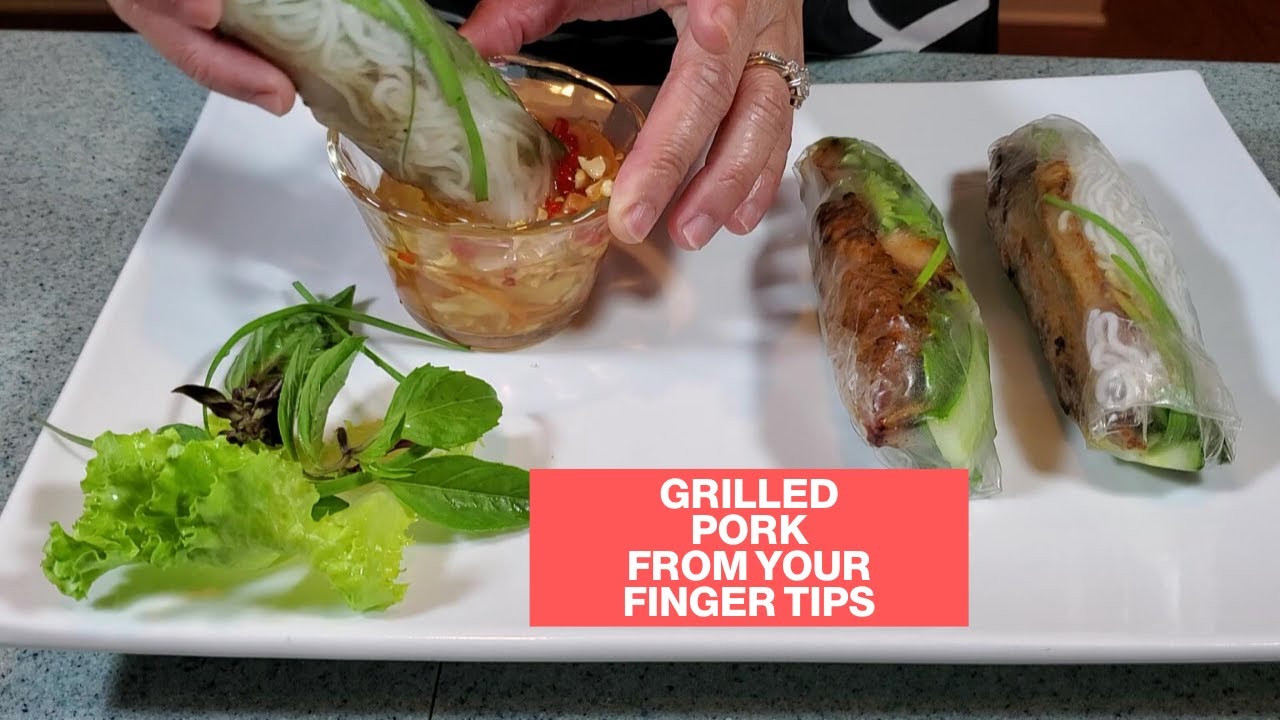 Vietnamese grilled pork spring rolls that cannot resist - YouTube