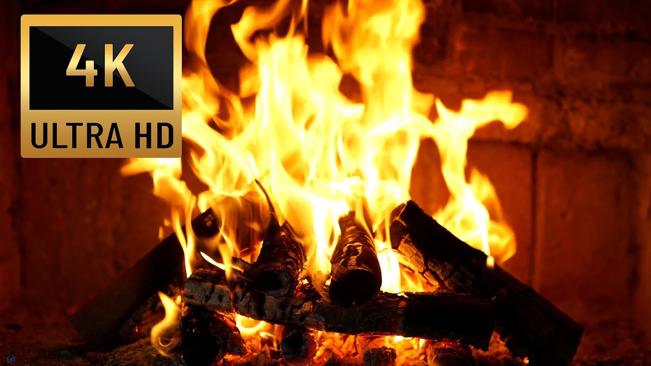 🔥 Relaxing Fireplace (10 HOURS) with Burning Logs and Crackling Fire ...