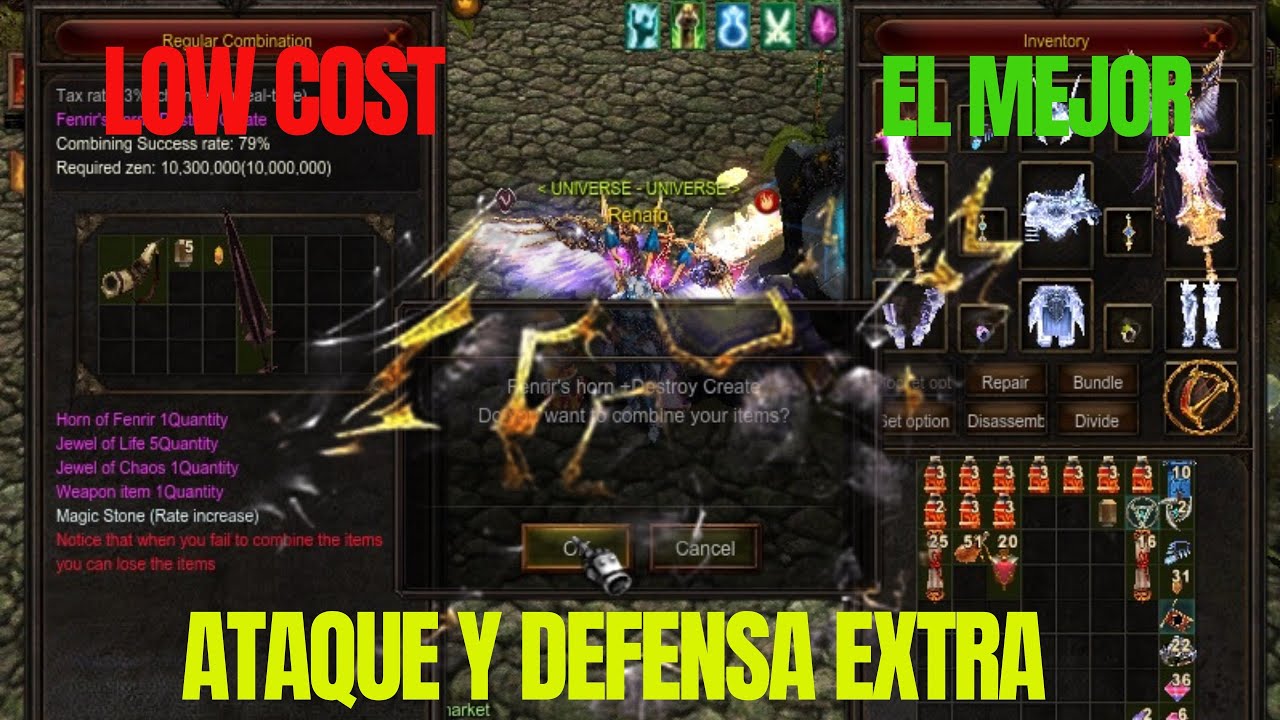 Creando Black Fenrir - Mu Online Webzen - YouTube