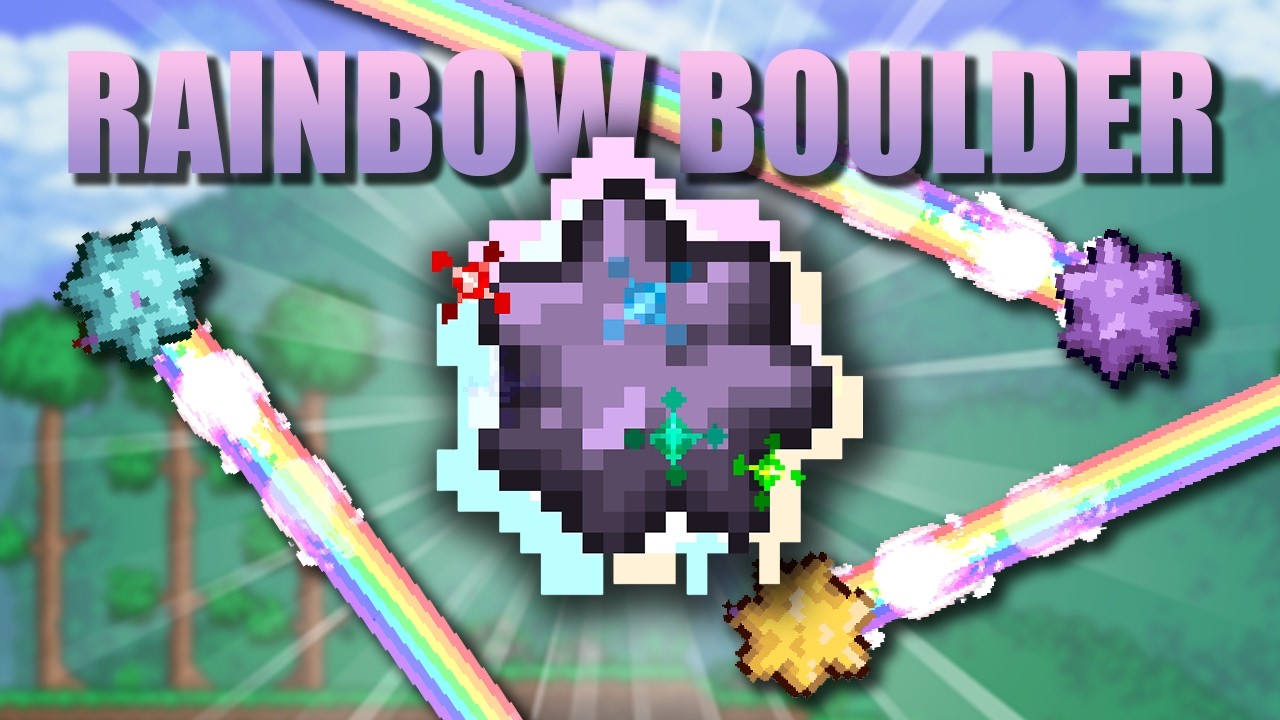 How to get Rainbow Boulders in Terraria 1.4.5! - YouTube