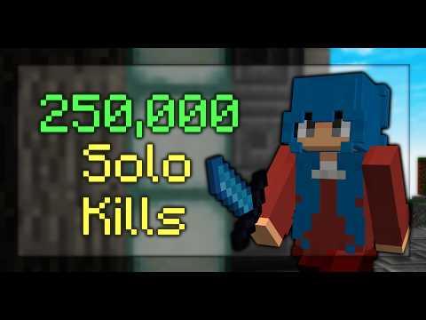 Hitting 250,000 SOLO Kills in Hypixel Skywars..