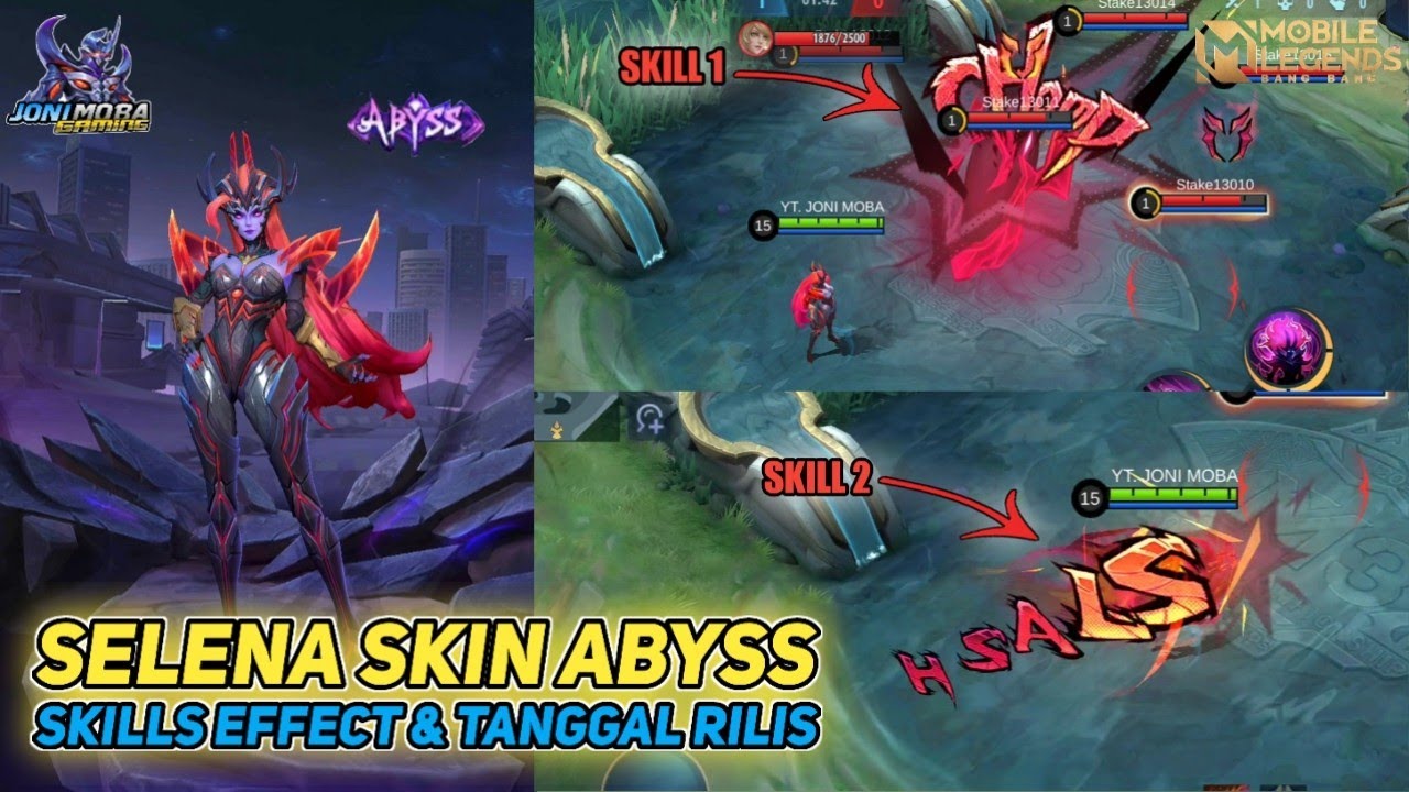 SELENA ABYSS SKIN LADY VENGEANCE - TANGGAL RILIS & GAMEPLAY SKILLS ...