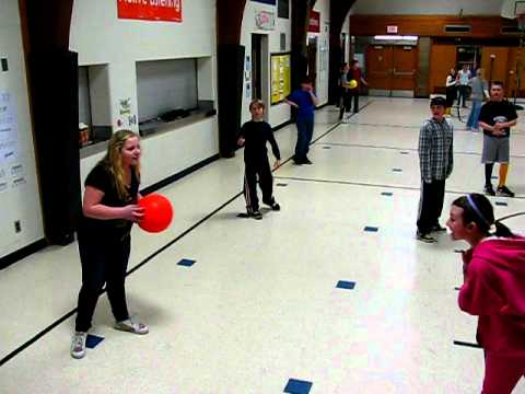 PE Newcomb Volleyball Game - YouTube