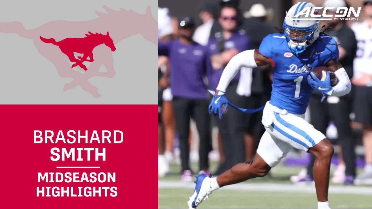 SMU RB Brashard Smith Midseason Highlights | 2024 ACC Football - YouTube