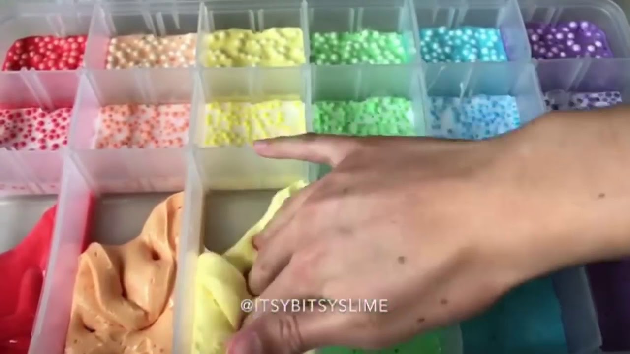 Satisfyng Slime Palette Video/#1 Jujube Slime - YouTube