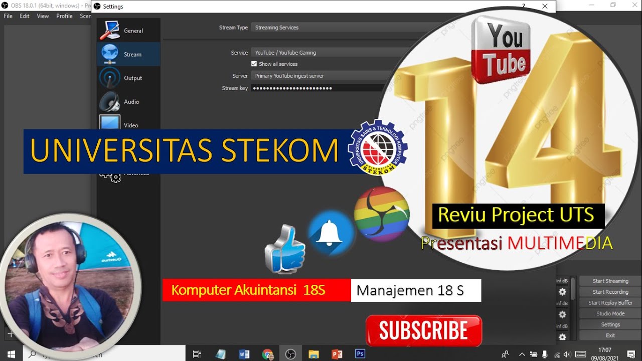 Cara Streaming via You Tube part 01 P. Multimedia KA S MI S18 || Kuliah ...