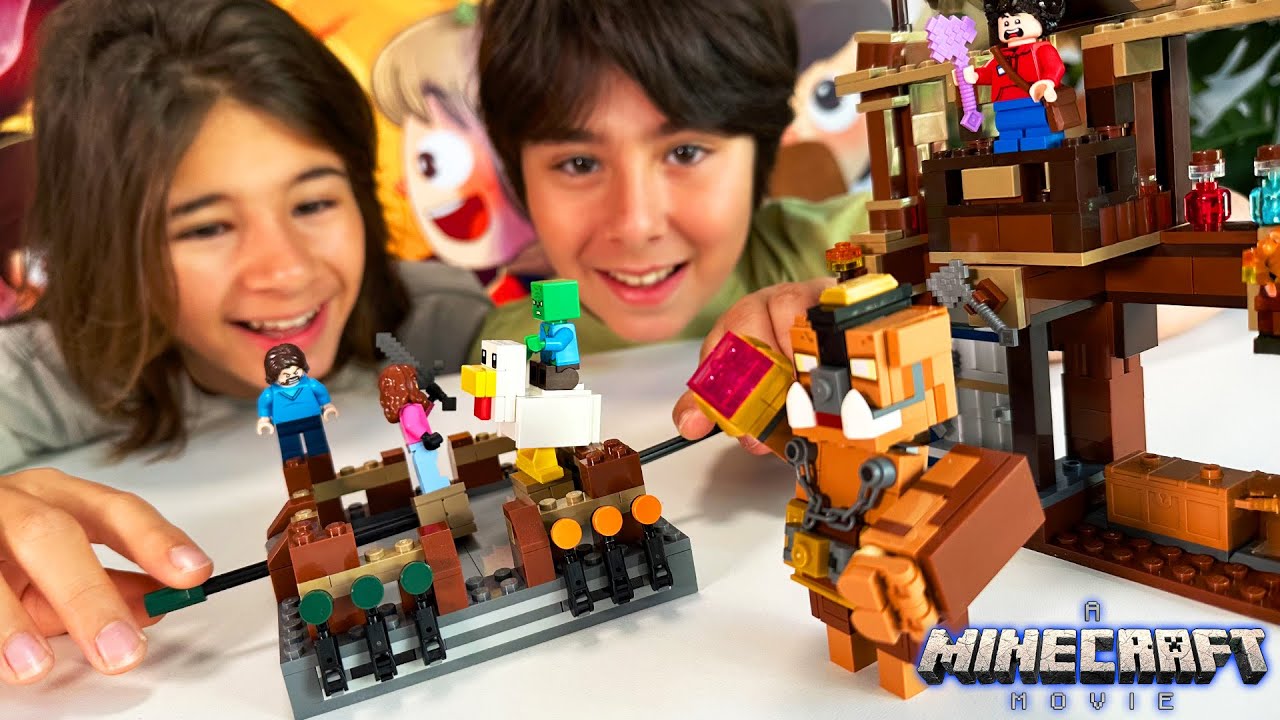 Probamos el RING de combates de la Peli de Minecraft de Lego!! - YouTube