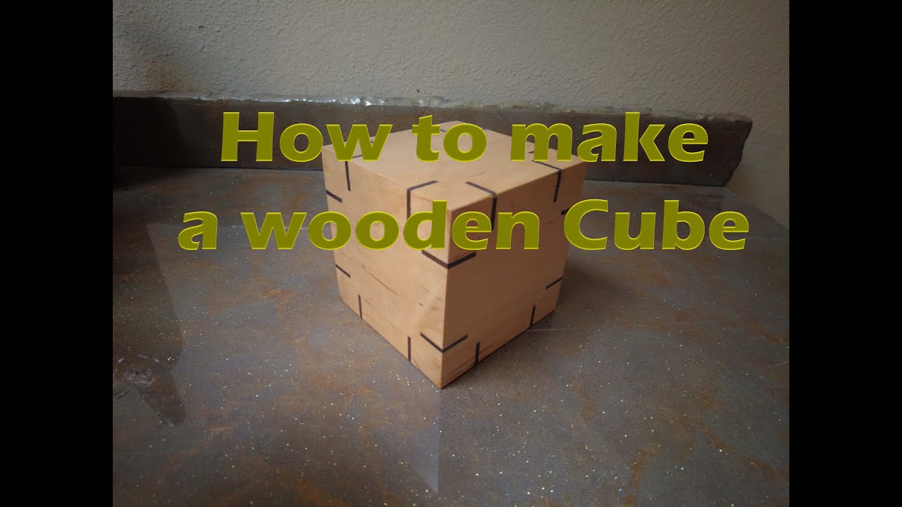 How to make a wooden cube from 1/4 inch plywood - YouTube