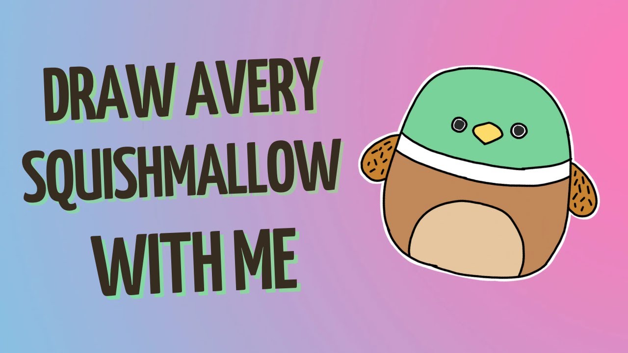 Draw Avery Squishmallow With Me - Speed Paint 🦆 - YouTube