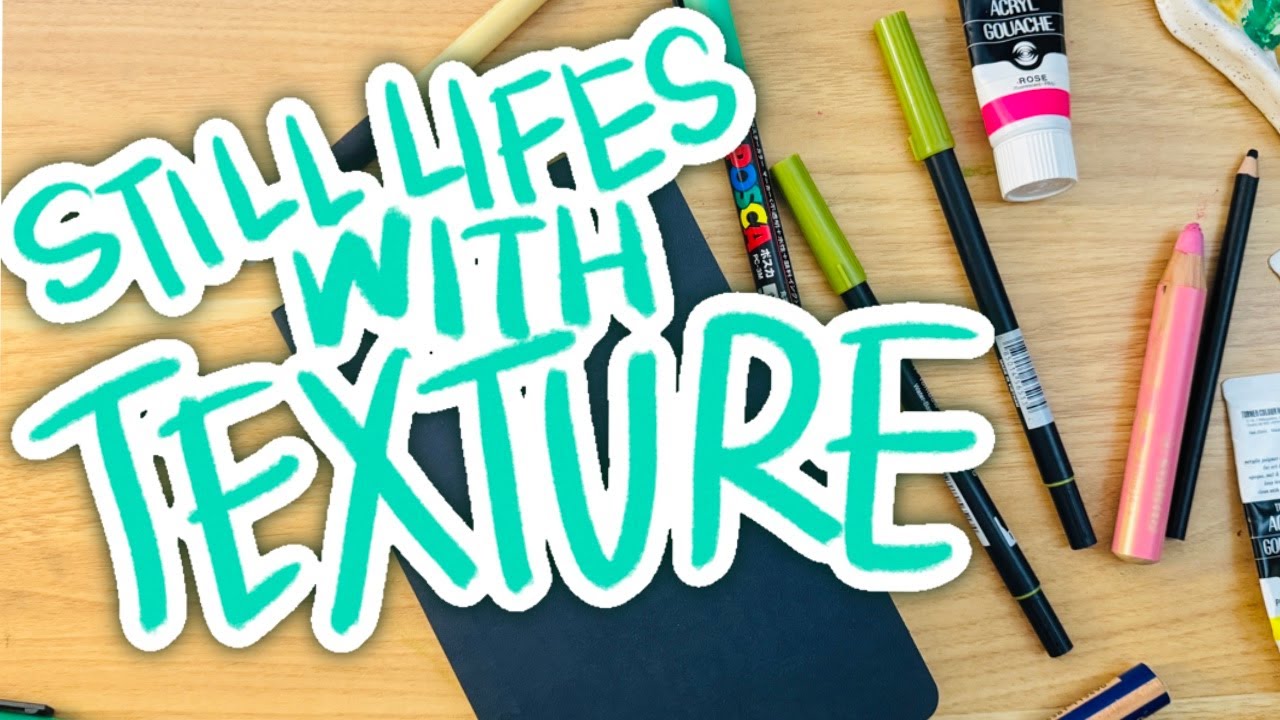 Adding Texture to my Still Life Drawings - YouTube