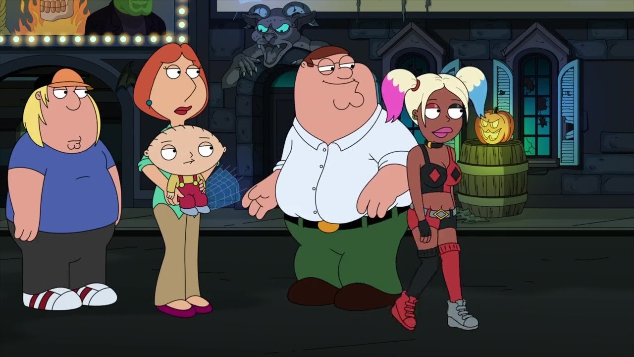 Family Guy - Roberta dresses up as Harley Quinn - YouTube