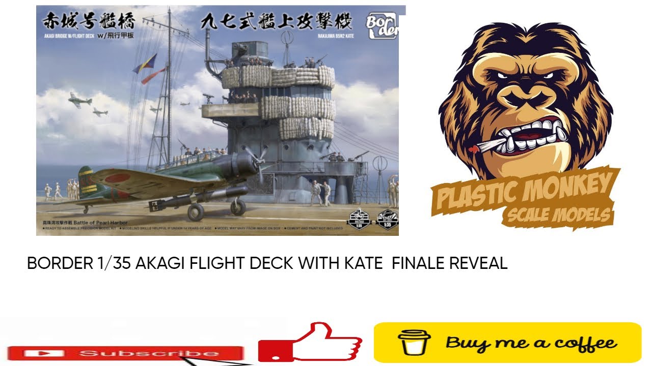BORDER 1/35 AKAGI FLIGHT DECK WITH KATE FINALE REVEAL - YouTube