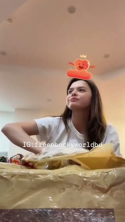 Freen Becky new video/Guys Becky is unboxing gifts from his fans by going live on TikTok # ...