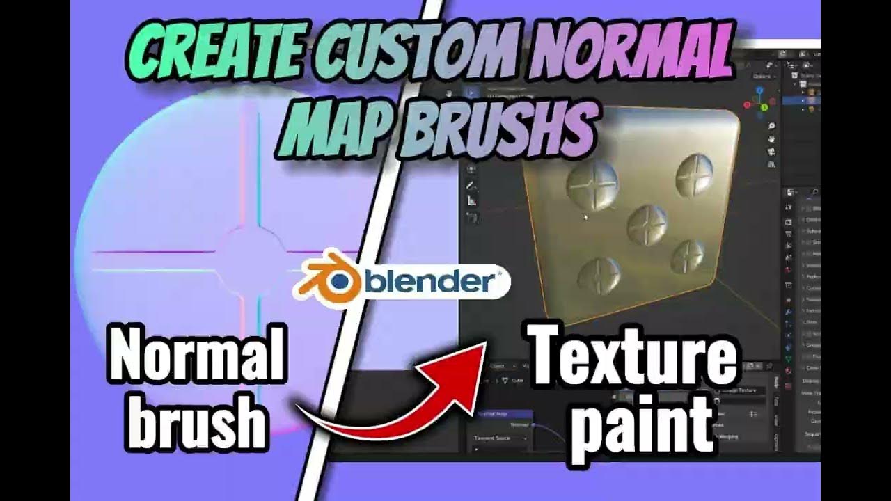 Tutorial Create Custom Normals maps for Texture painting | Blender - YouTube