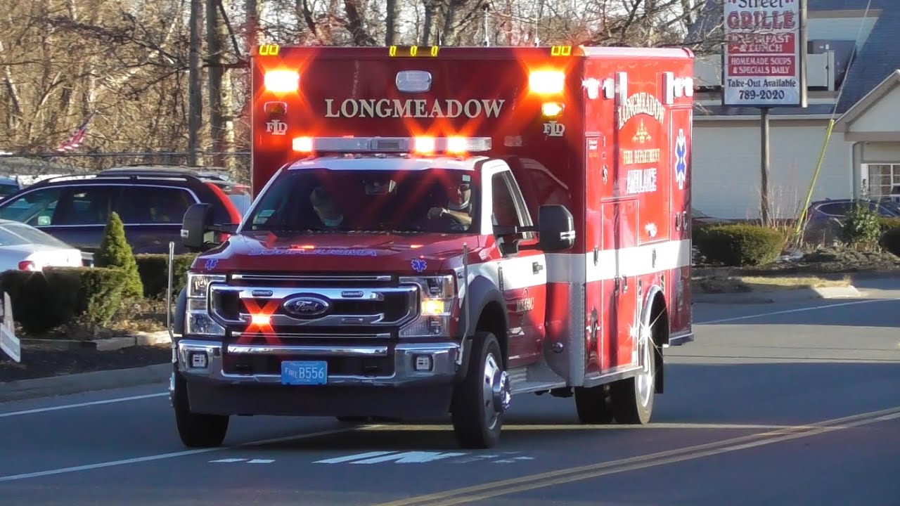 Longmeadow, MA Fire Department Medic 3 Responding - YouTube