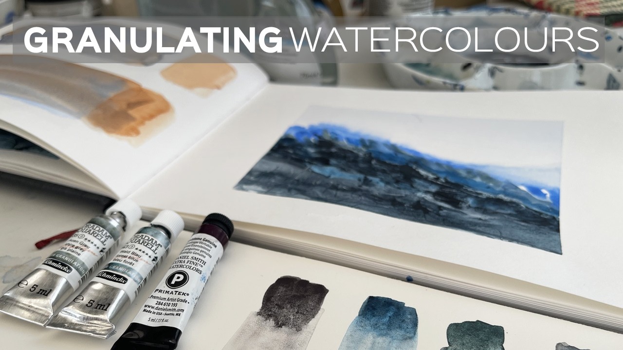 Granulating Watercolours and Granulating Medium with Paper Comparison ...