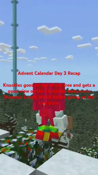 Advent Calendar Day 3 Recap: Knuckles on a Christmas Tree Train. # ...
