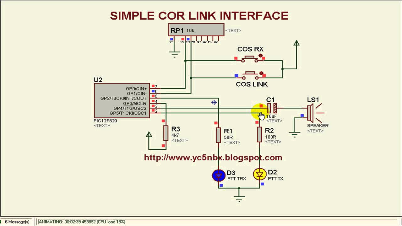 SIMPLE COR LINK INTERFACE PIC12F629 - YouTube