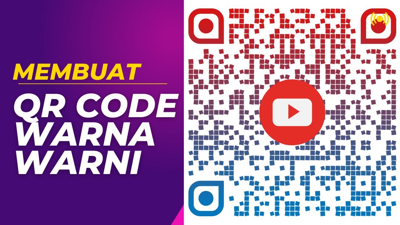 CARA CEPAT BUAT QR CODE WARNA UNIK MENARIK BERLOGO BERFOTO - YouTube
